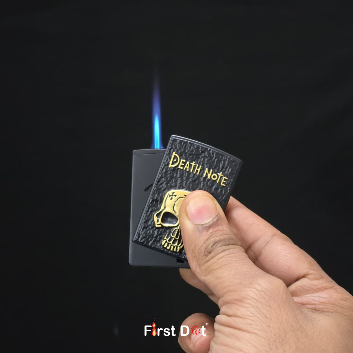 Gothic Skull Jet Flame Lighter – Embossed Design | First Dot