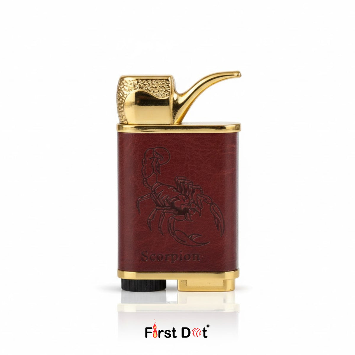 Pipe Lighter with Scorpions Design – Refillable Butane | First Dot